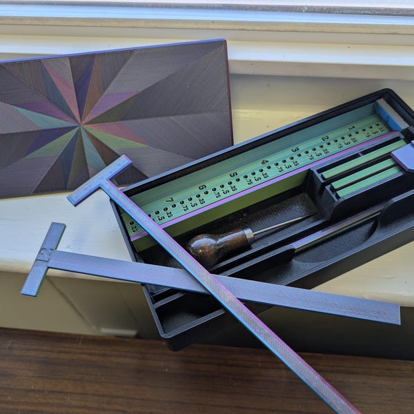 8.5" Bookbinding Tool Set | Signature Punch Guide | T-spacers | Corner ...