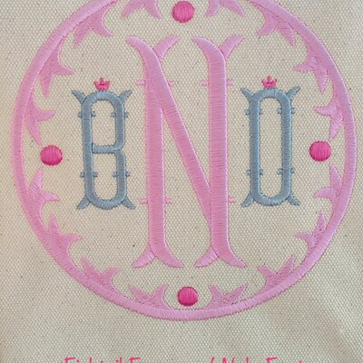 7 Sizes Sloan Shadow Monogram Font Block Letters Machine Embroidery ...