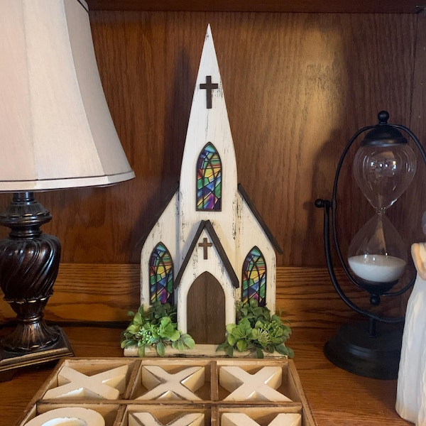 Wood Handcrafted Churches - Etsy