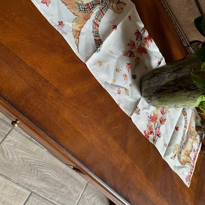 Hello Pumpkin Table Runner, Fall Table Decor, Leaves Table Runner, Fall ...