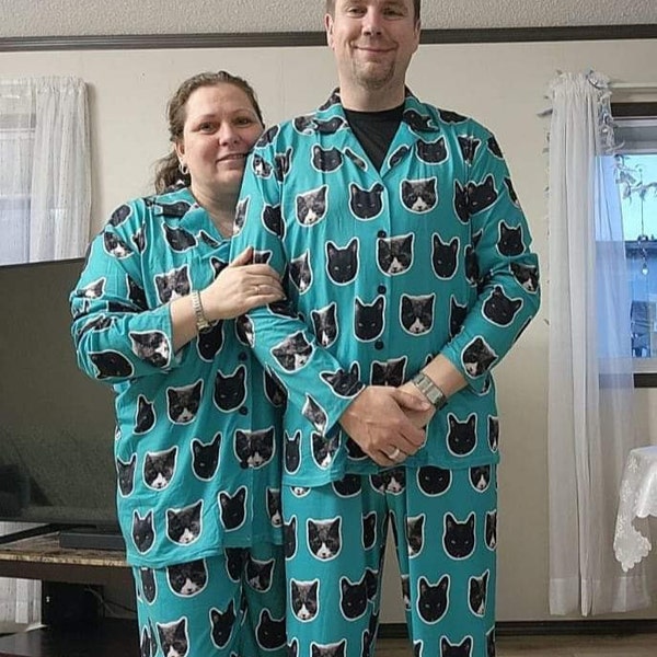 Custom Pajamas, Matching Pet Owner Set, Personalized Photo Pajama Set ...