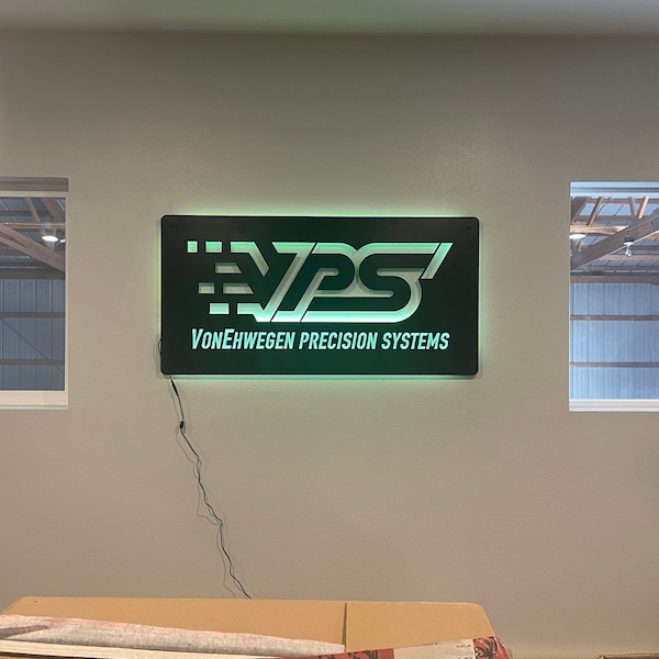 Large 24"x 48" Metal Custom Logo Business Sign | Outdoor Sign | Office ...