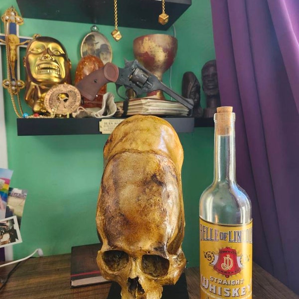 Paracas Skull With Stand - Etsy UK