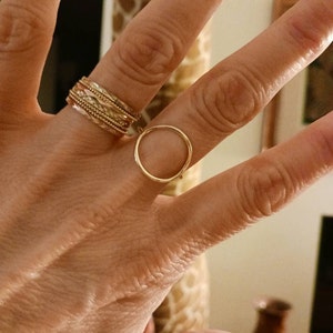 Rod of Asclepius Ring, Healing Jewelry, 14K 18K Real Gold Caduceus ...