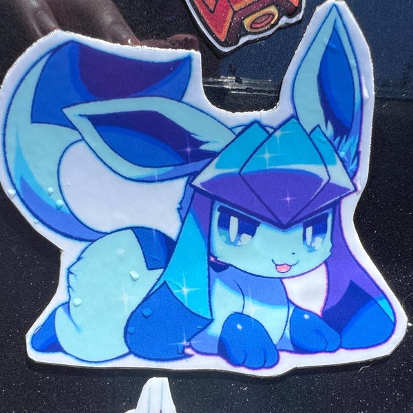 Glaceon - Vinyl Sticker - Etsy