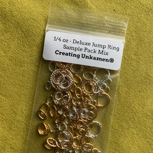 Deluxe Jump Ring Sample Pack Gold and Silver Plated 16 Gauge 22 Gauge ...