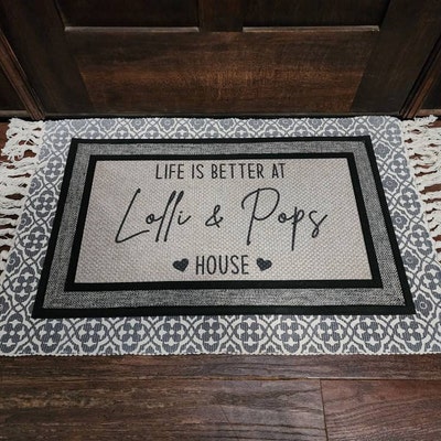 Personalized Dog Gift, Boarder Collie Dog Doormat, Welcome Mat, Unique ...