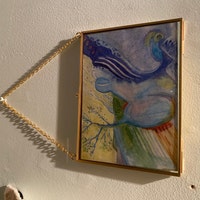 Mini Vertical Brass Hanging Frame Wallet Photo 2.5x3.5 Ornament - Etsy ...