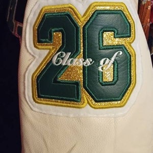 Graduation Year Letterman Jacket Patch Class Year Letterman Jacket ...