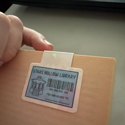Magnetic Bookmark Stars Hollow Library Card Bookmark - Etsy