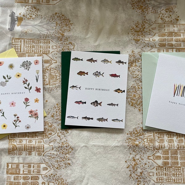 Cocktail Grid Birthday Card - Minimal Cocktail Birthday Card - Etsy