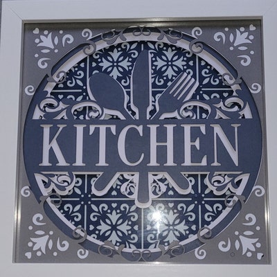 3D Kitchen Shadow Box, Floral Svg, 3D Mandala, Vintage Shadow Box ...