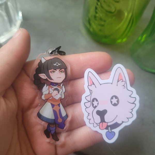 Baldurs Gate 3 Acrylic Charms + Bonus Scratch Sticker! - Etsy
