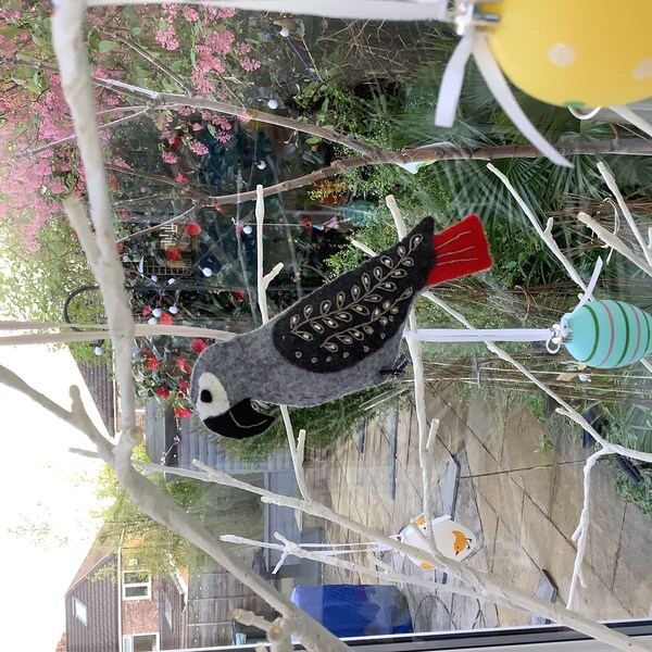 Gold Easter Rooster and Hen Decorations Felt Easter Chickens ...