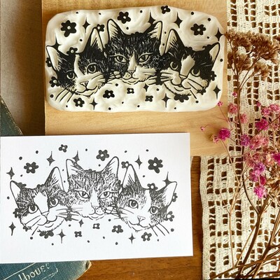 Custom Clear Polymer Stamp for Small Business, Personalized Logo Cling ...