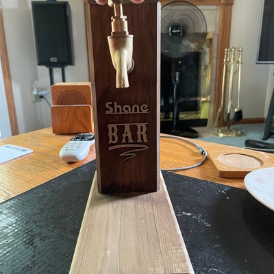 Personalized LED Light Wooden Bar Sign Custom Embossed Wood - Etsy