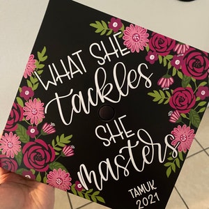 Grad Cap Topper Graduation Gift Tassel Custom Grad Quote Grad Cap ...