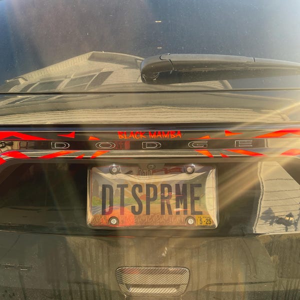 Dodge Durango Tail Light Racetrack Decal Center Overlay - Fits 3rd Gen ...