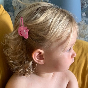 Apple Snap Hair Clips Pack of 2 Red - Etsy