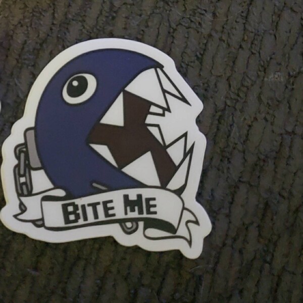 Chain Chomp Vinyl Sticker Mario Kart Nintendo - Etsy