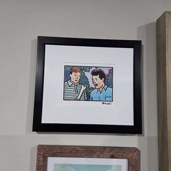 The 'burbs Print: Tom Hanks, Crayon Art (4x6 Inch) - Etsy