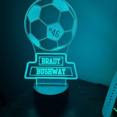 Football Player LED Gift, LED Night Light Room Decor, Personalized ...