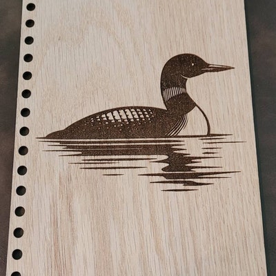 Simple Loon Bird in Water Svg Png Dxf Eps Pdf Vector Graphic Design Cut ...