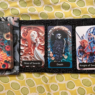 Dark Tarot Cards Gothic Tarot Full Tarot Deck Gothic Gift - Etsy