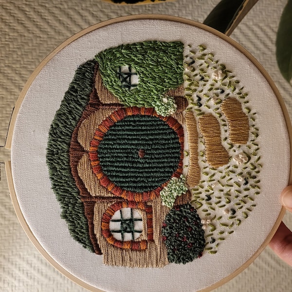 Embroidery Pattern - Hand Embroidery Pattern - Hobbit Embroidery ...