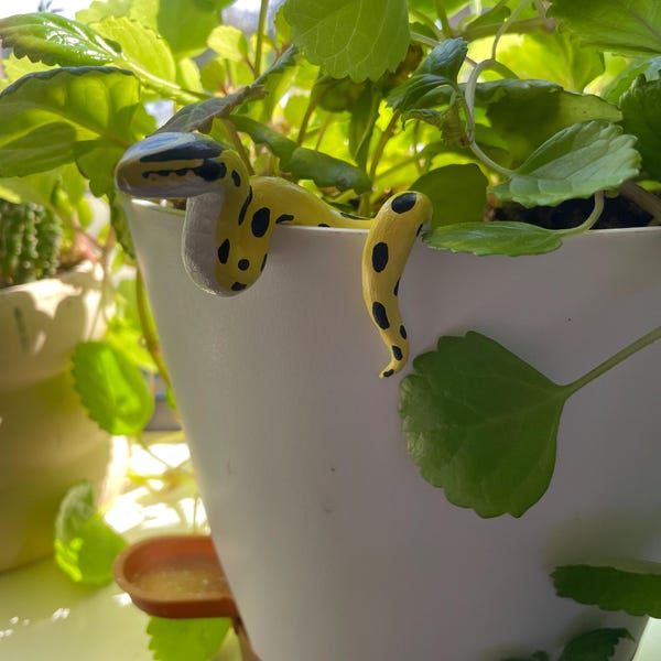 1 Snake Sculpture, or Bookcase Snake, or Planter Snake, or Table Top ...