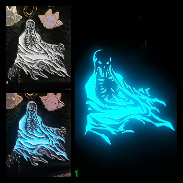 Wraith Glow in the Dark Ghost Horror Pin - Etsy