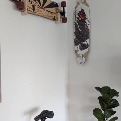 Longboard / Skateboard Wall Storage Single Board Display - Etsy