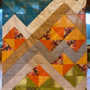 Zen Garden Quilt Pattern Modern Quilt Pattern, Contemporary Quilt ...