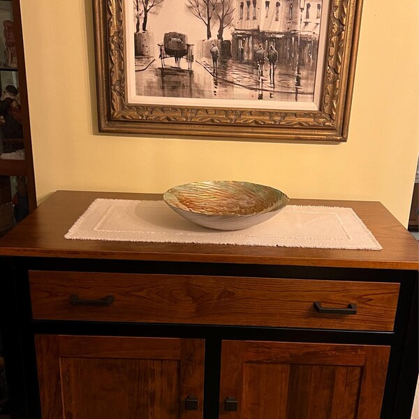 Rustic Table Runner|frayed Edges|small Handmade Farmhouse Table Runner ...