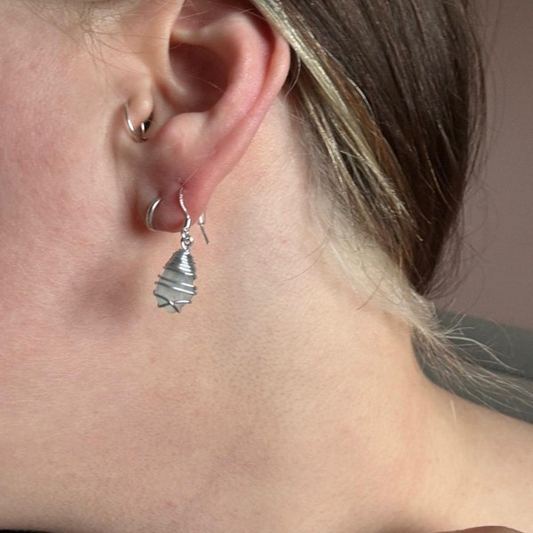 Cornish Sea Glass Sterling Silver Earrings / Handmade Jewelry From ...