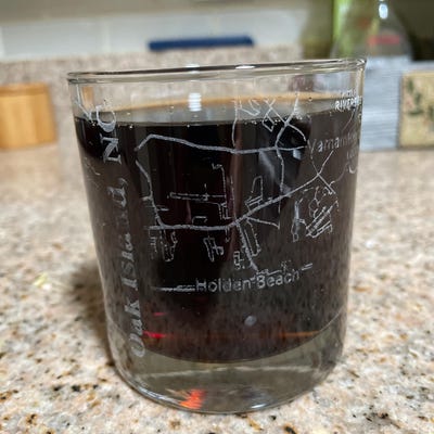 Custom City Map on Pint Glass, Whiskey Glass, Wine Glass, or Beer Can ...