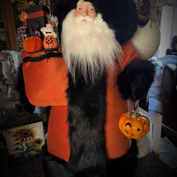 Bougie Santa, Christmas, Santa Claus, Handmade Santa Claus, Dianes ...