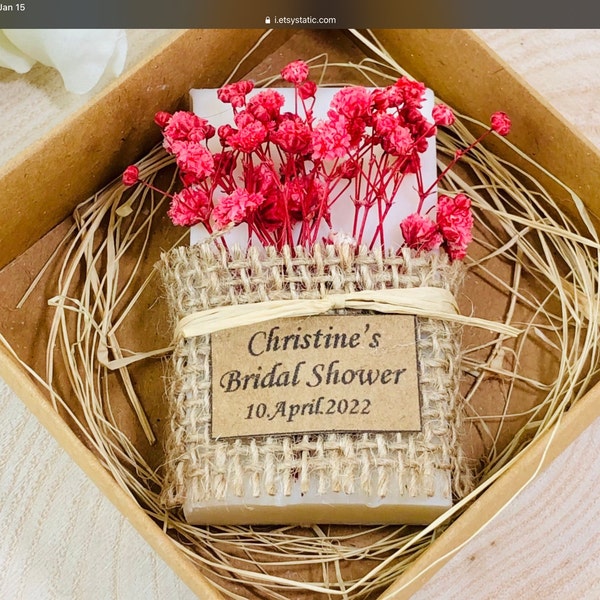 1-100pcs Personalized Wedding Shower Rustic Guest Soaps Birthday Party ...