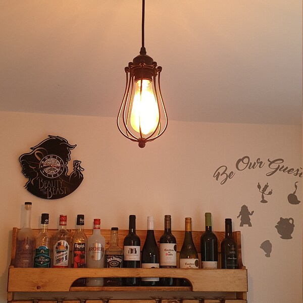 Floating Home Bar, Drinks Shelf, Gin Rack, Cocktail Display Cabinet ...