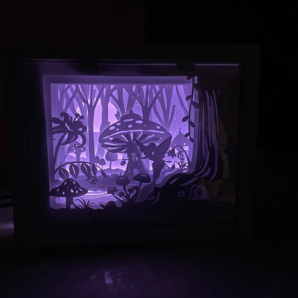 Fairy Tale Paper Light Box Template, Shadow Box Template, Shadow Box ...