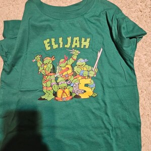 Turtles Birthday Boy Shirt, Turtles Matching T Shirt,custom Turtle ...