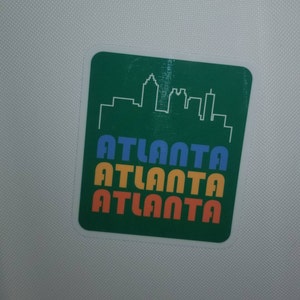 Pride Rainbow Sticker. Midtown Atlanta Sticker. Pride Midtown - Etsy