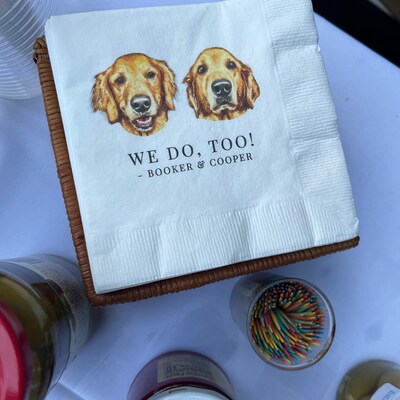 Personalized Wedding Cocktail Napkins, Custom Wedding Napkins, Wedding ...