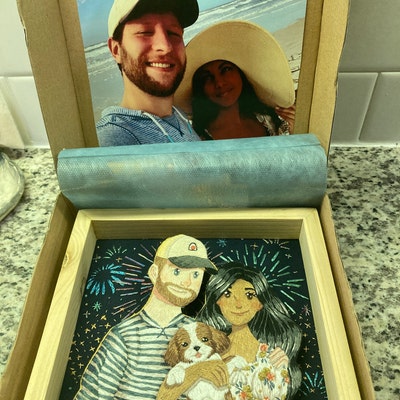 Custom Hand Embroidery Photo Frame - Etsy