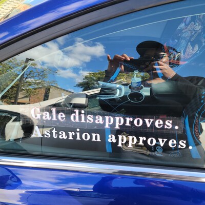 Baldur's Gate 3 Vinyl Decal Companion Approves Disapproves BG3 Astarion ...