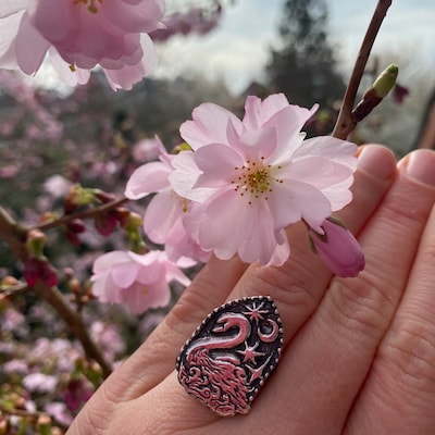 Crying Moon Necklace, Sad Mr Moon Sterling Silver Pendant. Celestial ...