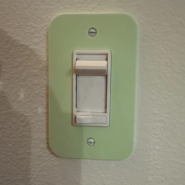 Pastel White Cloud Light Switch Cover Single Rocker Custom Design ...