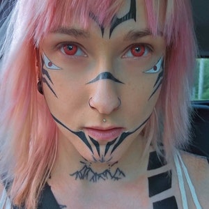 FULL SIZE Vi Cosplay Temporary Tattoo Set - Etsy