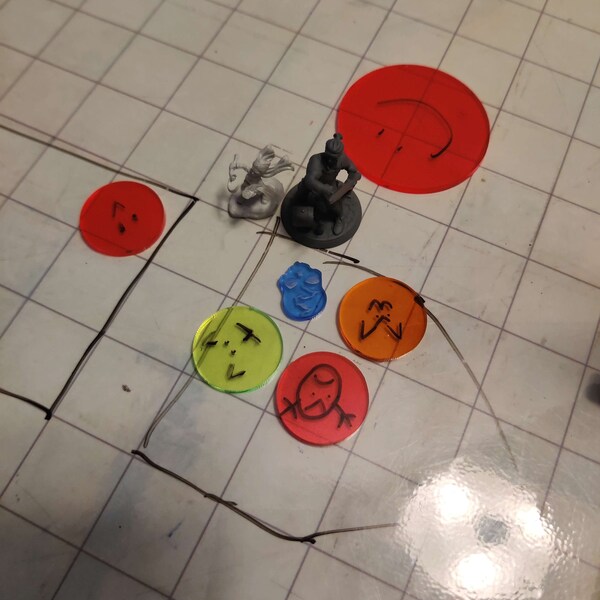 Monster/character Tokens for RPG and Tabletop Games – 30 Token Pack and ...