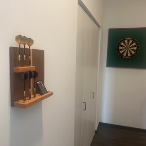 Solid Wood Pool Billiards 8-ball and 9-ball Rack Wall Mount Holder ...